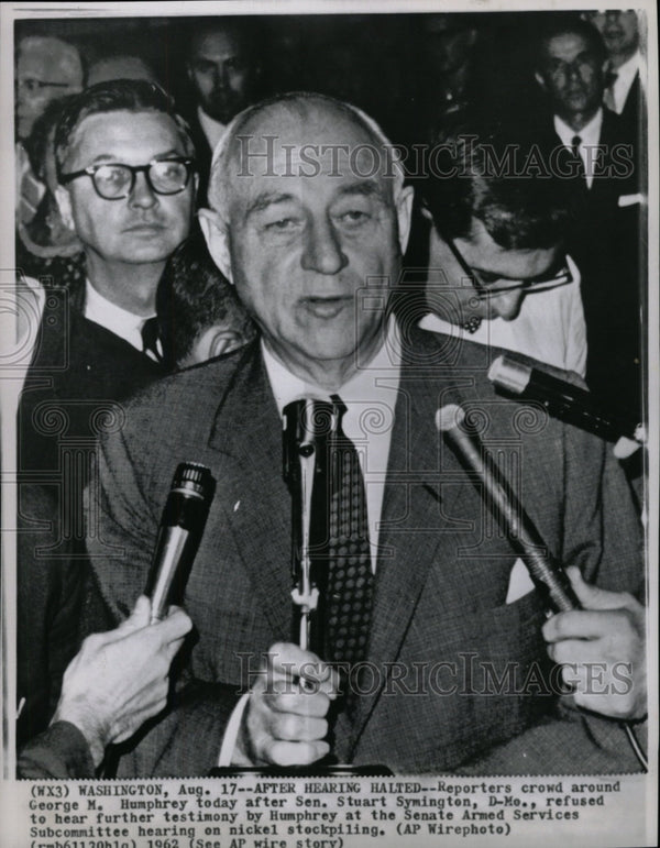 1962 Press Photo George M. Humphrey Treasury Secretary - RRW25897 ...