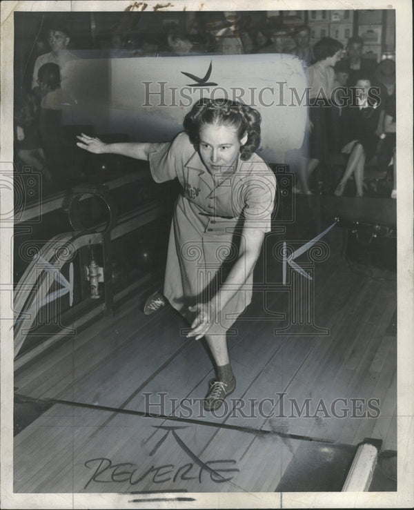 1948 Press Photo Champion Single Detroit Val Bowler - RRW33065 ...