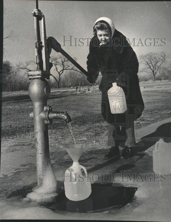 1974 Press Photo Mrs. Terry Novak Pumps Well Water - RRW34853 ...