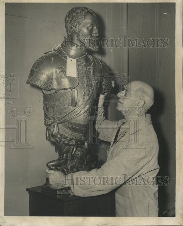 1950 Press Photo John Pirard Chas Leone Leoni Art Place - RRW41461 ...