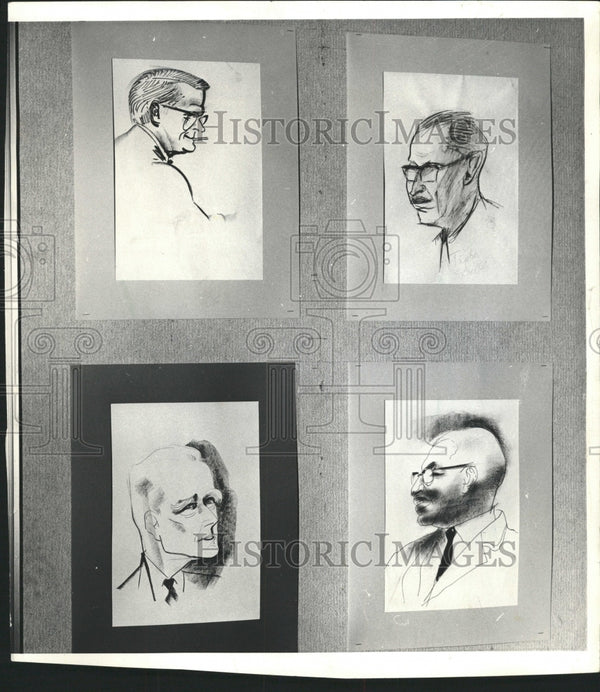 1966 Press Photo Tavern Club members Taylor Poore art - RRW48957 ...