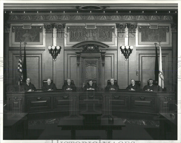 1991 Press Photo Illinois Supreme Court Justices - RRW54353 - Historic ...