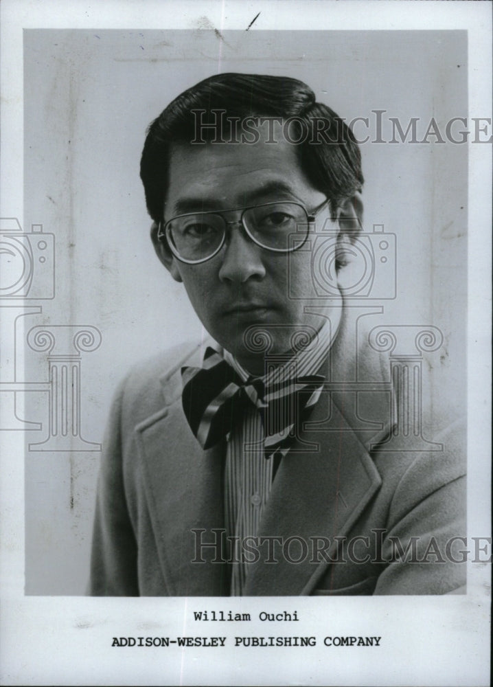 1981 Press Photo William Ouchi, American Author, Prof. - RRW71445 ...