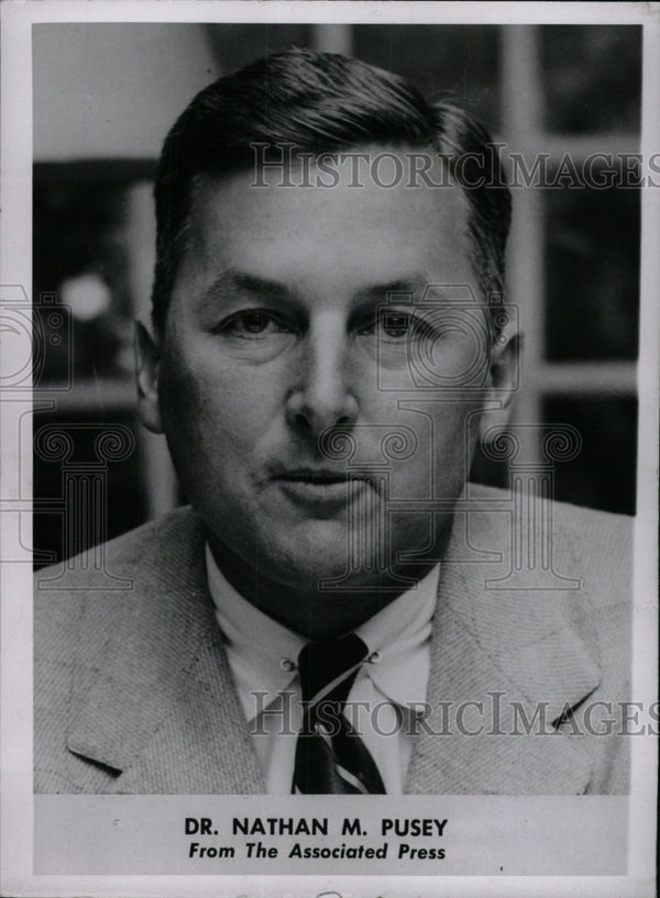 1954 Press Photo Nathan Pusey Associated press Haward - RRW71781 ...