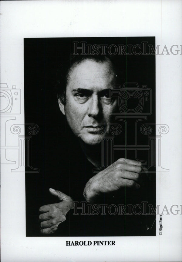 1990 Press Photo Harold Pinter actor - RRW76507 - Historic Images