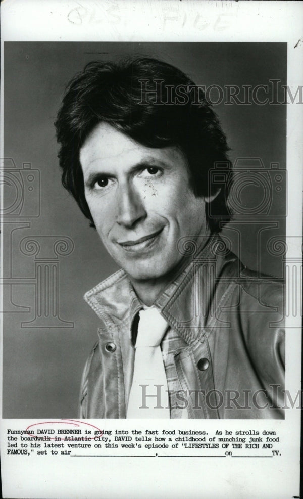 1986 Press Photo David Brenner Comedian Actor Author - RRW82663 ...