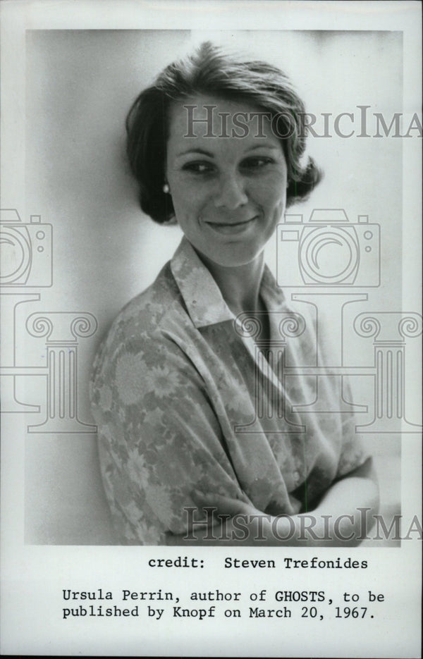 1967 Press Photo Ursula Perrin Ghost Author Knopf Steve - RRW82909 ...