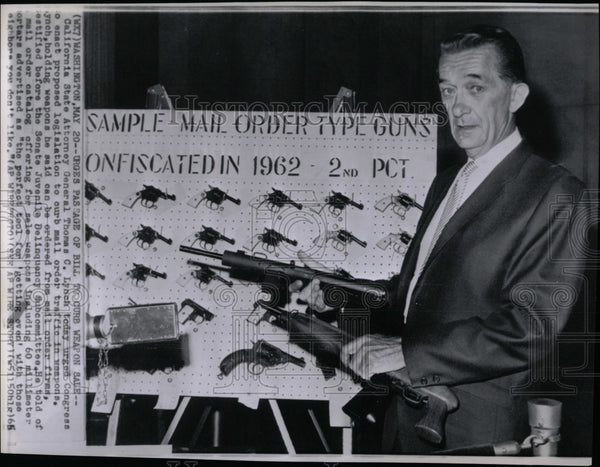 1965 Press Photo Thomas Lynch California state attorney - RRW85639 ...