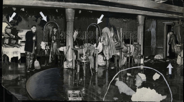 1929 Press Photo RESTAURANTS STUDY CLUB FIRE - RRW88917 - Historic Images