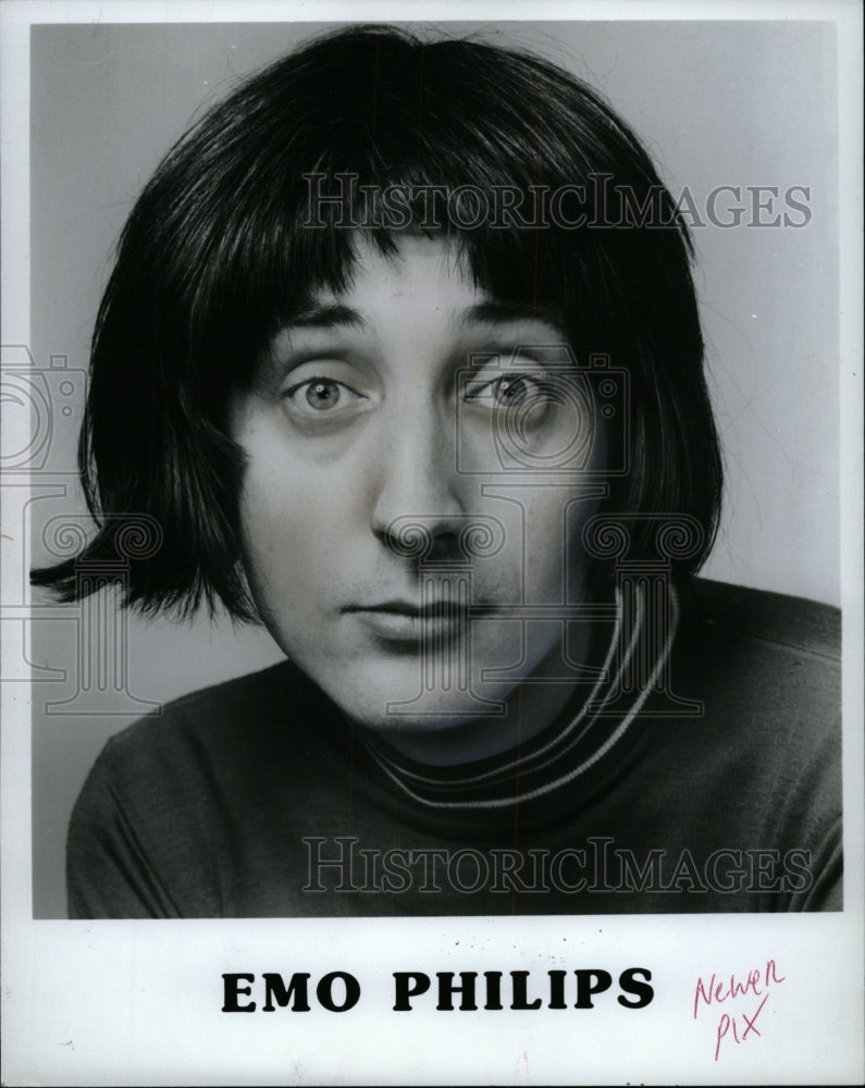 1984 Press Photo Original Nerd Emo Phillips - RRW94283 - Historic Images