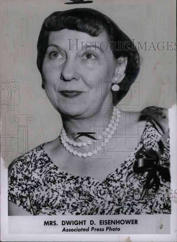 1953 Press Photo Mamie Geneva Doud Eisenhower Dwight - RRW96895 - Historic Images