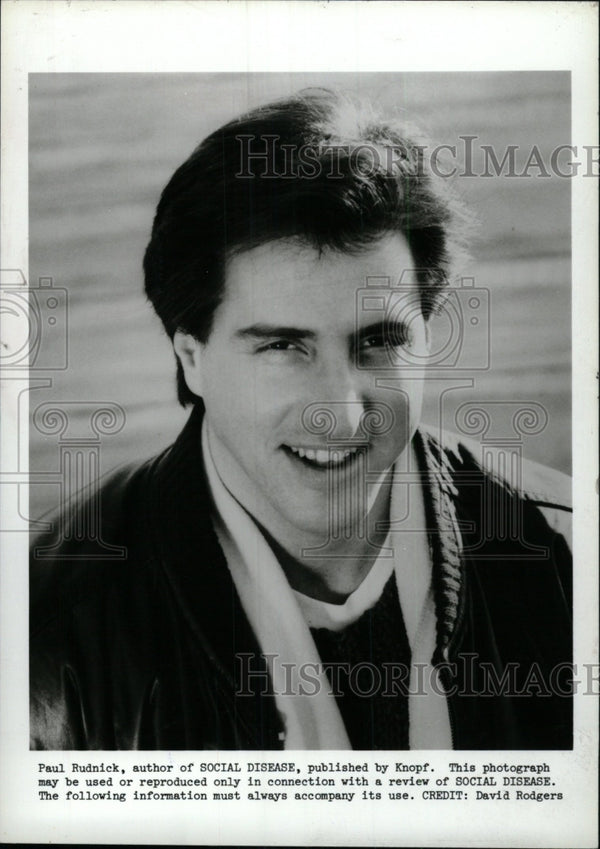 1986 Press Photo Paul Rudnick author Social Knopf View - RRW97221 ...