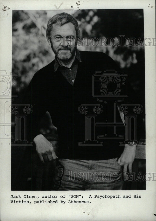 1985 Press Photo Jack Olsen Author Atheneum Psychopath - RRW97661 ...