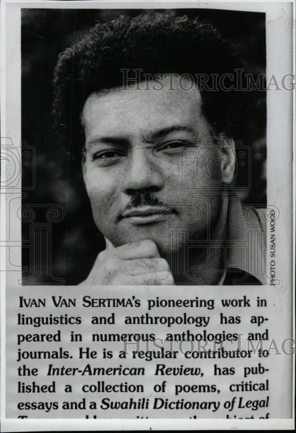 1984 Press Photo Ivan van sertima pioneering work - RRW97687 - Historic ...