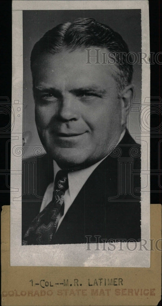 1951 Press Photo Col M.R. Beans Latimer Colorado State - RRW99905 ...