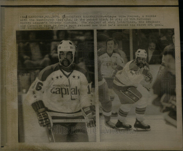 1972 Winger Mike Marson Washington Capitals - Historic Images