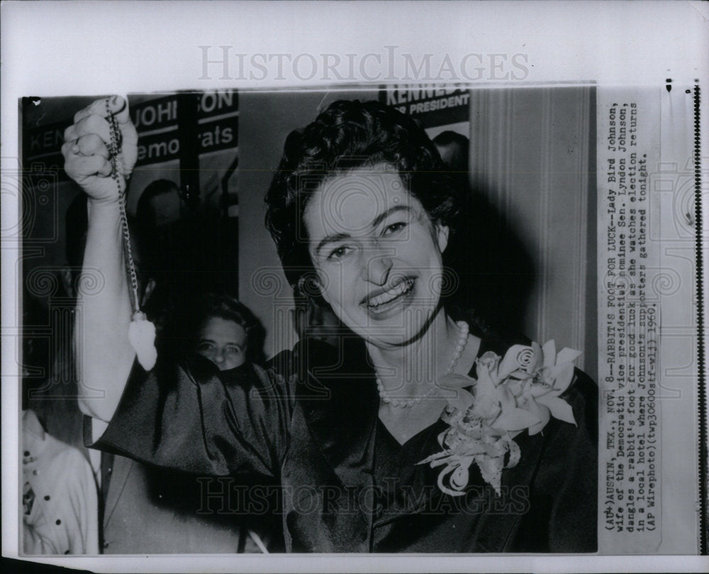 1960 Lady Bird Johnson Sen Lyndon Nominee - Historic Images