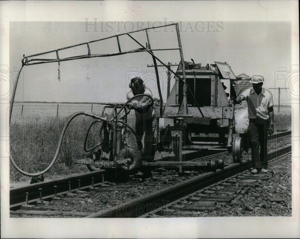 1978 Railroad Spiking Machine - Historic Images