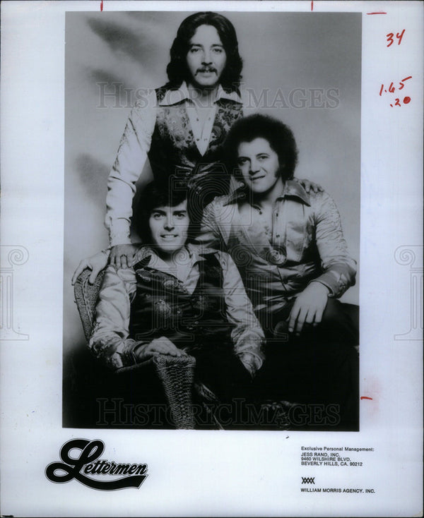 1983 Lettermen American male pop Gold - Historic Images