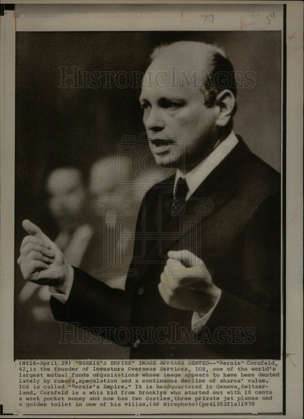 1970 Bernie Cornfeld Businessman Financial - Historic Images