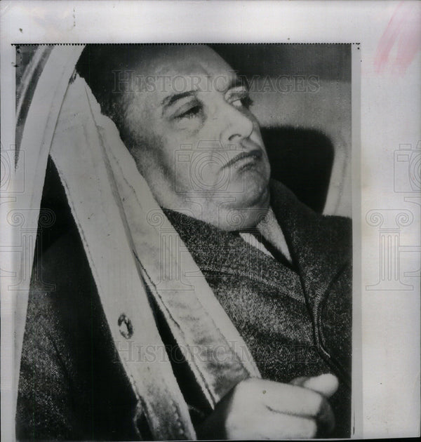 1953 Joseph Laniel French Premier talk - Historic Images