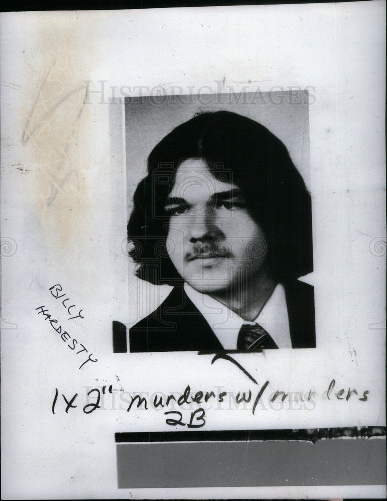 1978 Billy E. Hardesty Ypsilanti Murderer - Historic Images