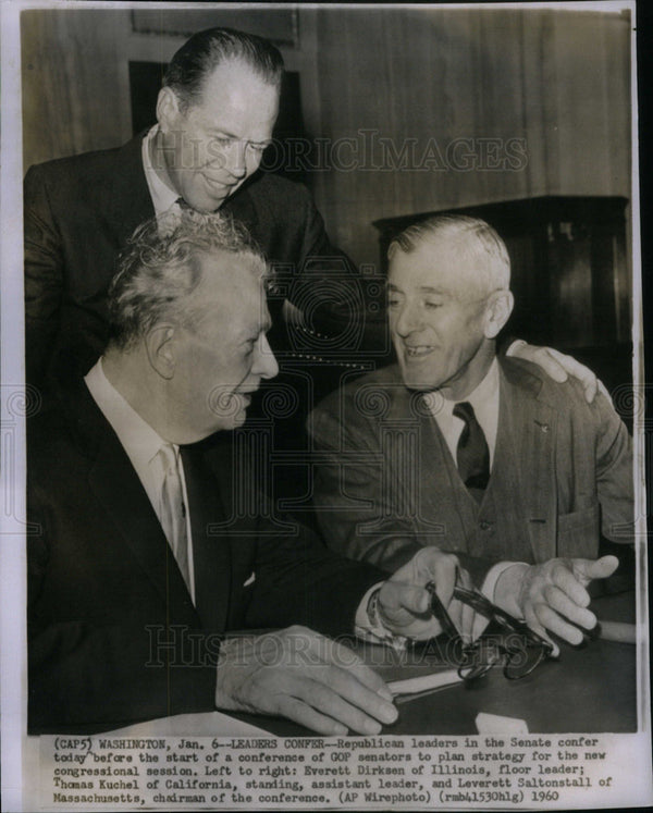 191960 Everett Dirksen Thomas Kuchel GOP - Historic Images