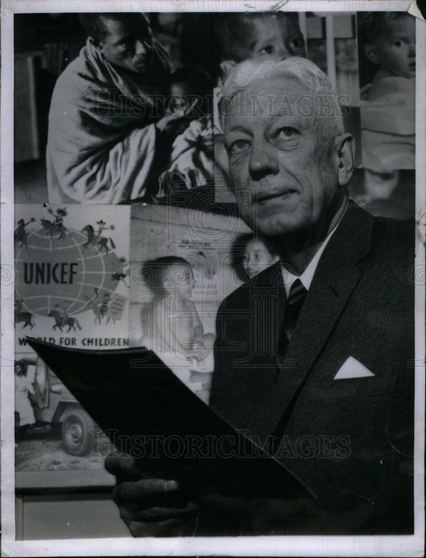 1962 Maurice Pate director UN children fund - Historic Images