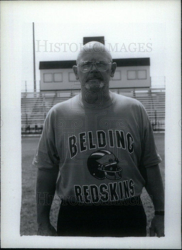 Irv Sigluer football coach Belding Redskins - Historic Images