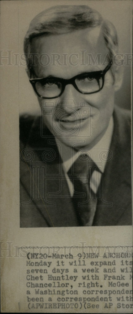 1970 Frank McGee Journalist - Historic Images