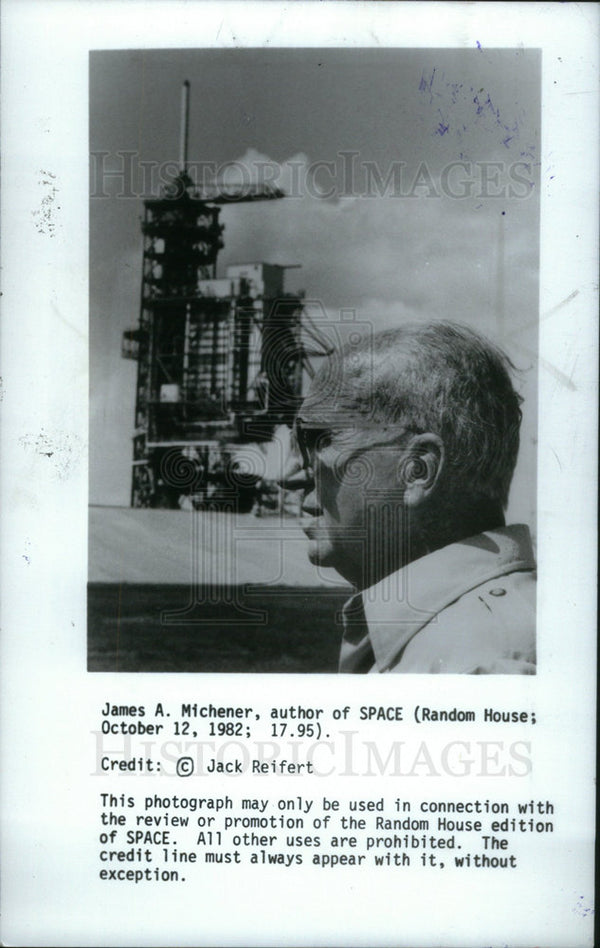 1982 James A. Michener Author Space - Historic Images
