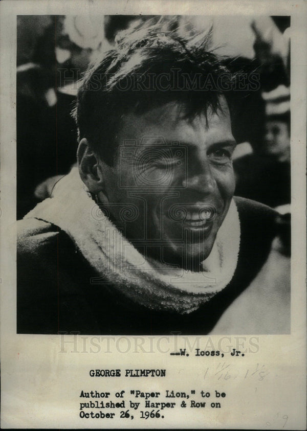 1966 George Plimpton "Paoer Lion" - Historic Images