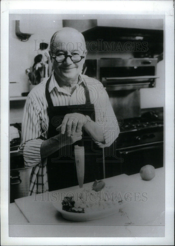 1985 Craig Claiborne Cook Food Writer - Historic Images