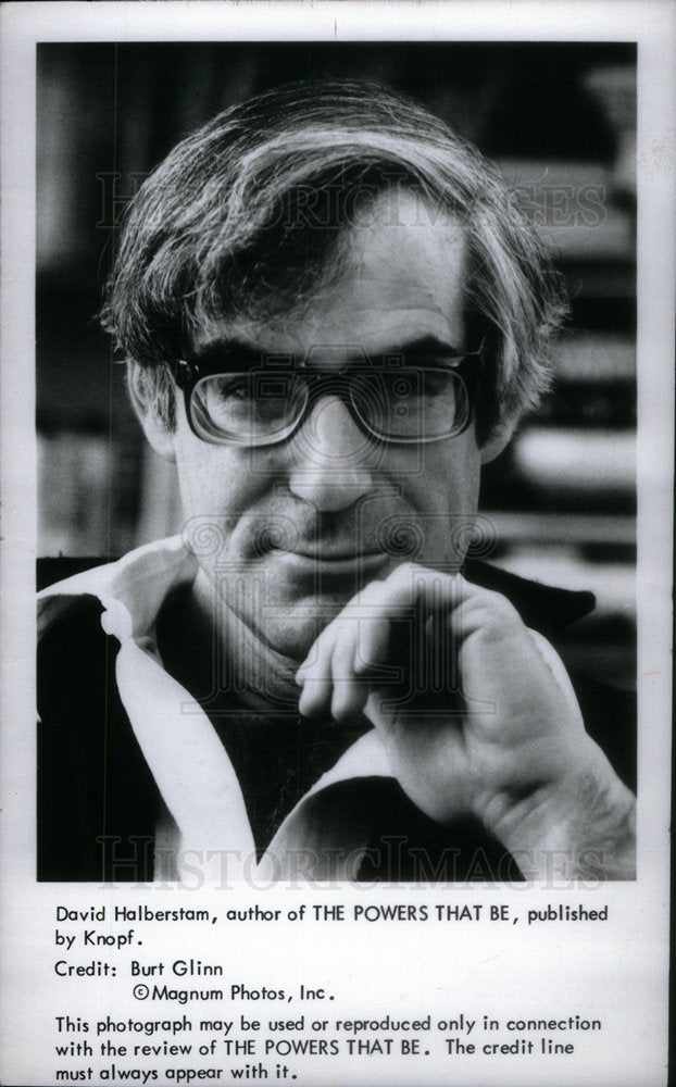 1985 David Halberstam American Author - Historic Images