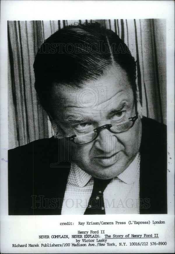 1983 The Story of Henry Ford Victor Lasky - Historic Images