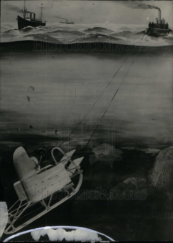 1923 Buried Treasure Underwater Sled - Historic Images