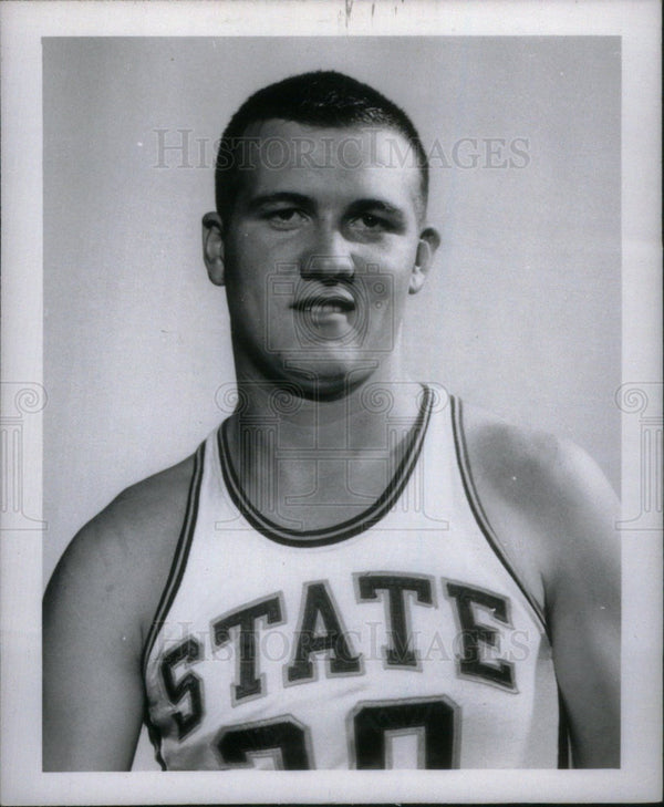 Press Photo MSU Jerry McDevitt Basketball - Historic Images