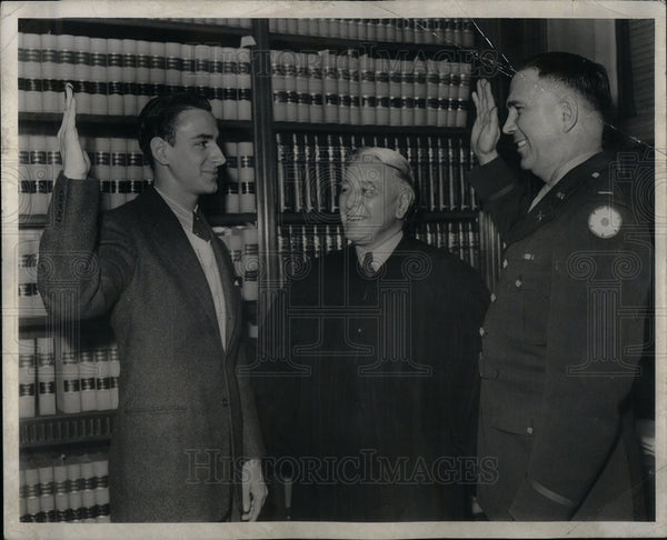 1942 Frank Picard Judge Shelden Smith army - Historic Images