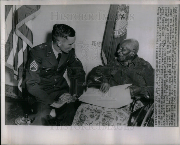 1963 Simpson Mann Indian War Char Soldier - Historic Images