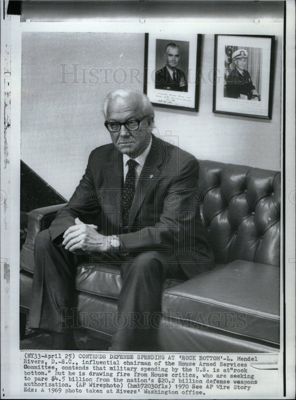 1970 L. Mendel Rivers House Armed Services - Historic Images