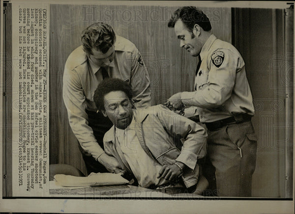 1971 San Quentin Ruchell Magee Angele Davis - Historic Images