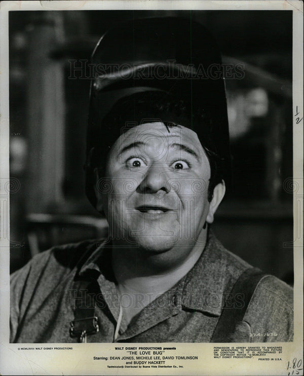 1969 Buddy Hackett Comedian Actor Love Bug - Historic Images