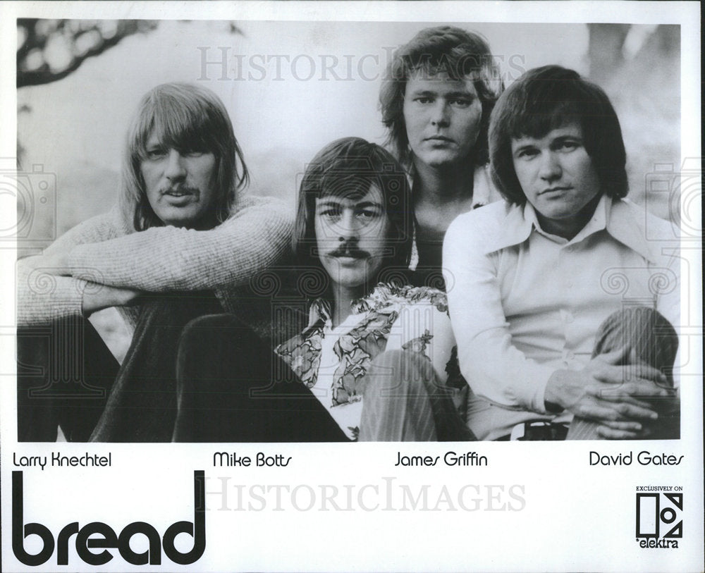 1972 Rock Band Bread Los Angeles California - Historic Images