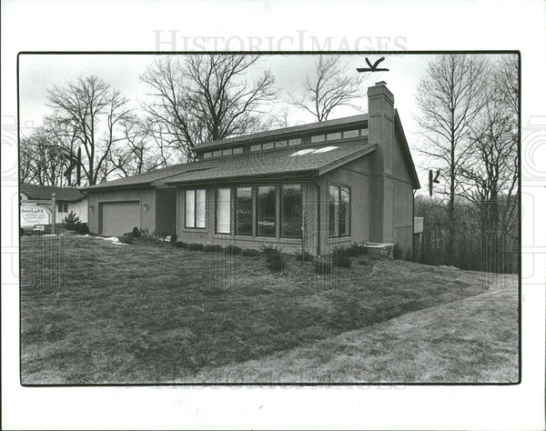 1984 Press Photo Wooden beam house Monroe County South - Historic Images