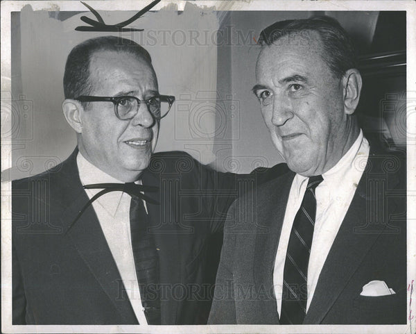 1960 Press Photo Councilman Ed Connor & Chester Bowles - Historic Images