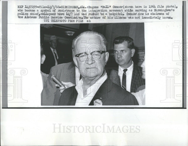 1966 Press Photo Eugene Connor is ill and Hospitalized. - Historic Images