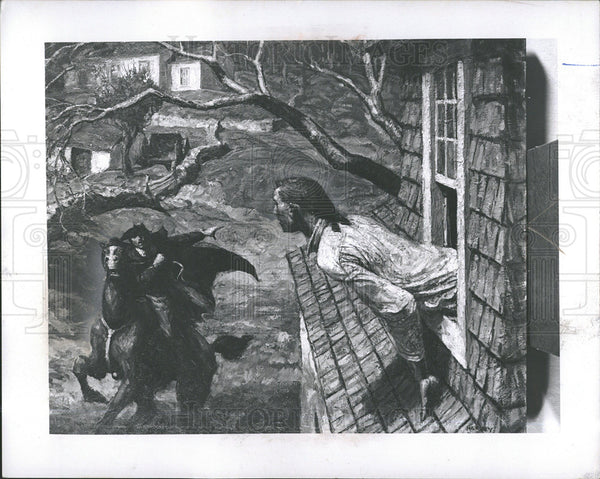 1963 Press Photo Minuteman Art Show Freedom Face Snap - Historic Images