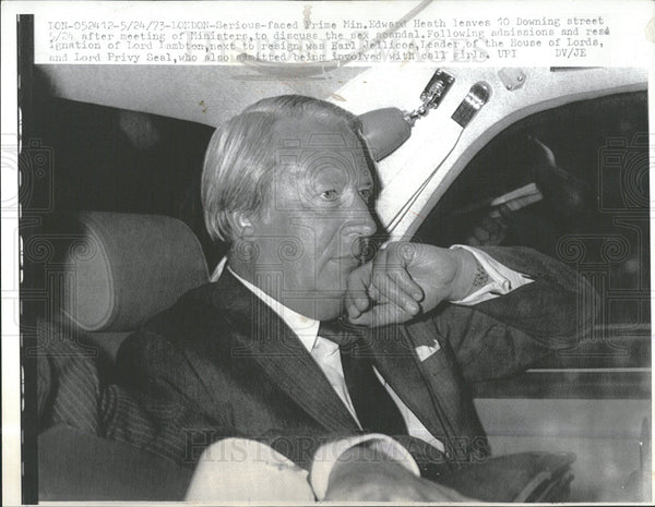 1973 Press Photo Edward Heath British Politician Mich - Historic Images