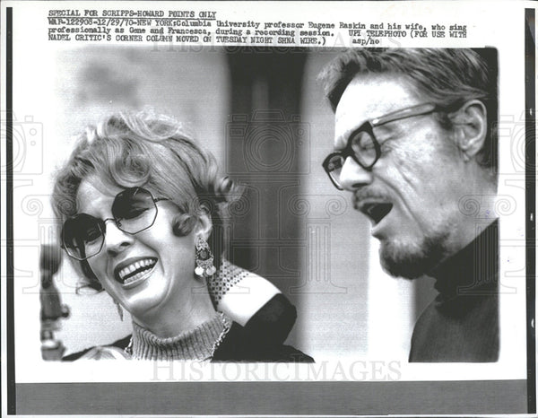 1971 Press Photo Eugene Raskin Educator & Singer - Historic Images
