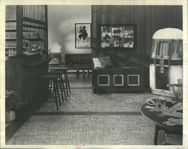 1965 Press Photo House Family Room Interior Decorating - Historic Images
